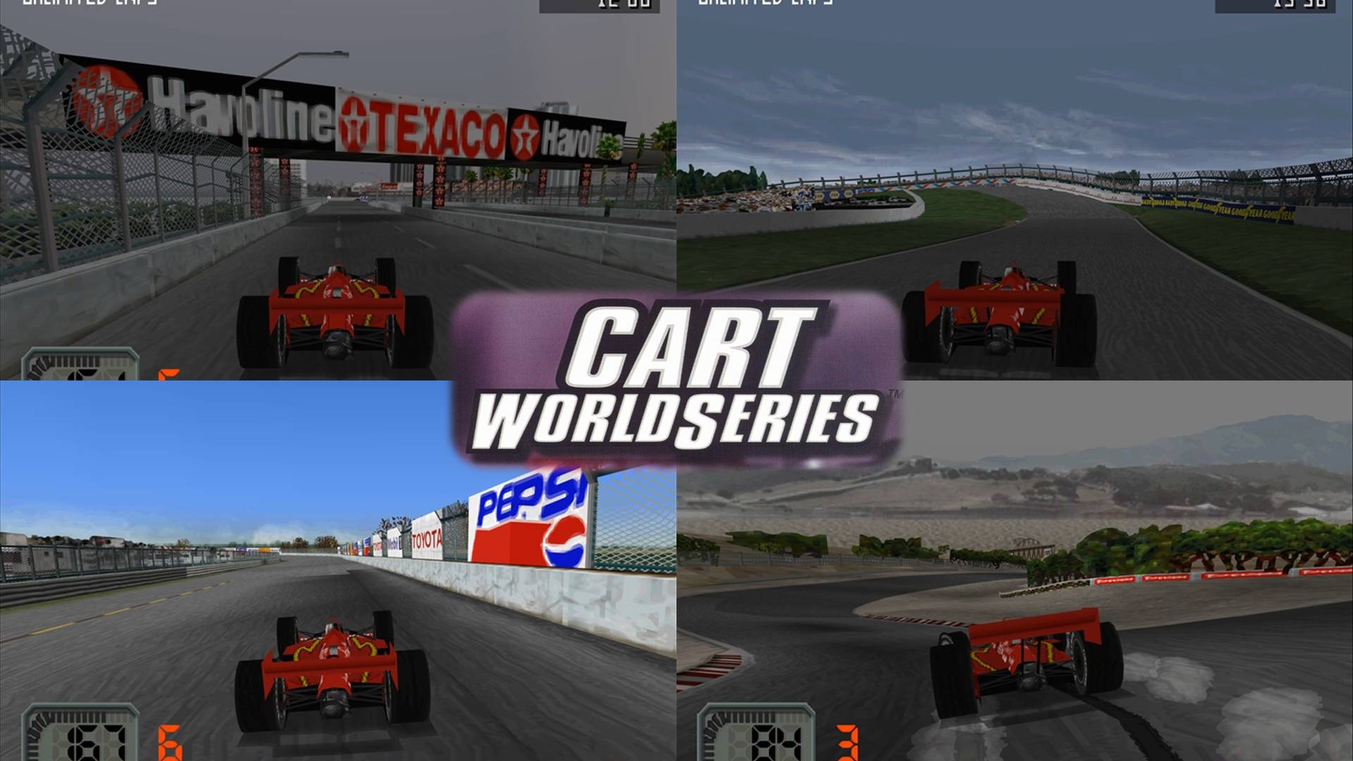 CART World Series (PS1) - Все Гоночные Трассы