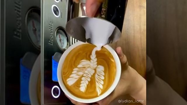 Рисуем на кофейной пене. 8