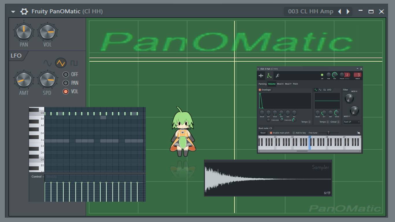 Fruity PanOMatic для рандомайза амплитуды тарелок