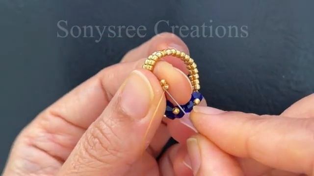 Кольцо с узлом от Sonysree Creations Beading