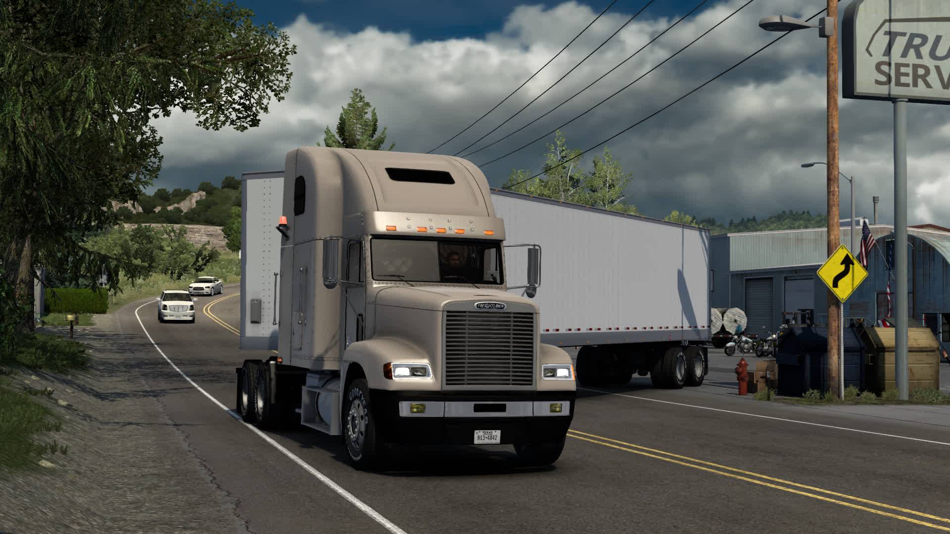 423 / ATS 1.56 / Freightliner FLD / Реальная экономика.