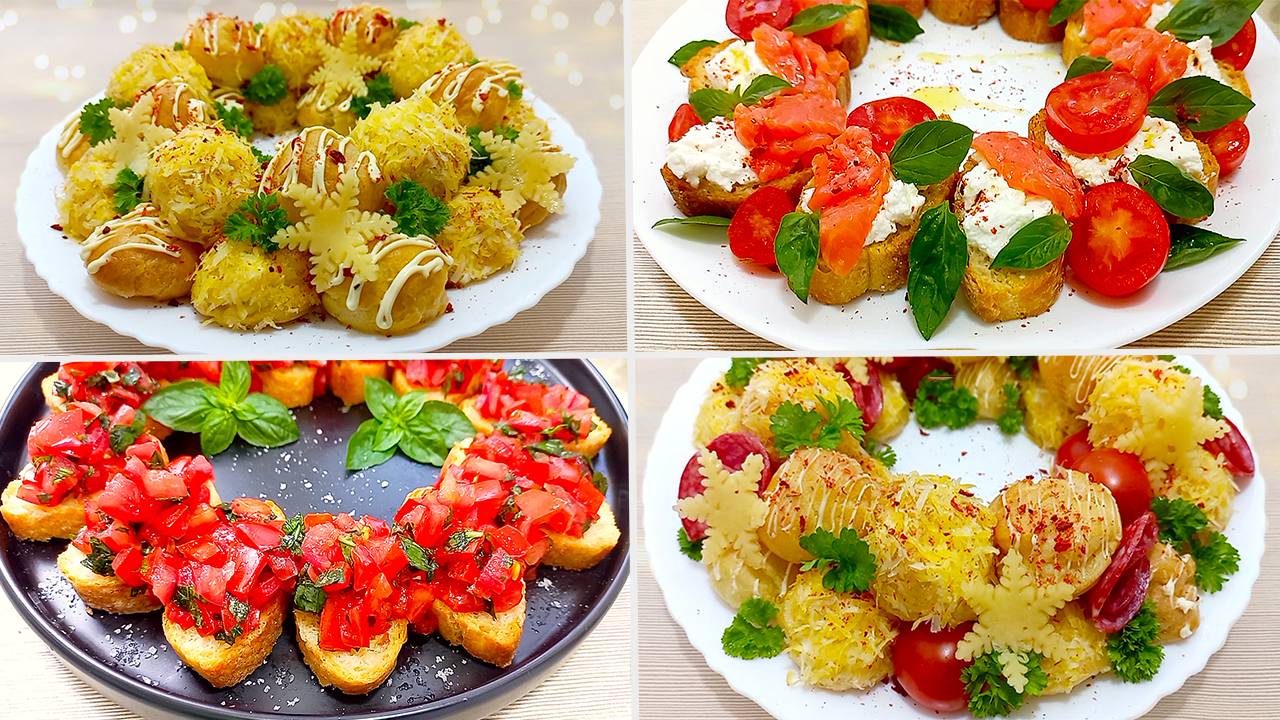 🔝4 Закуски, Которые Порадуют Гостей на Вашем Праздничном Столе!