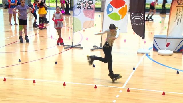 Преслер Милана. 13 место, юниорки 10-18. Первенство России по роллер спорту 2025. Фристайл слалом к