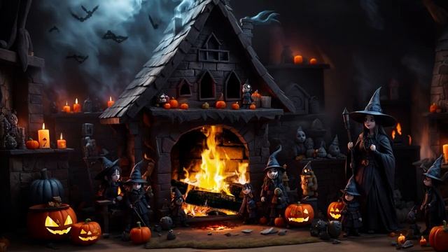 🎃 Жутковатая атмосфера Хэллоуина – Звуки ночи с привидениями и жуткая атмосфера 👻