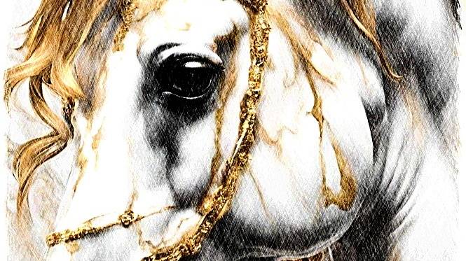 Мраморная лошадь