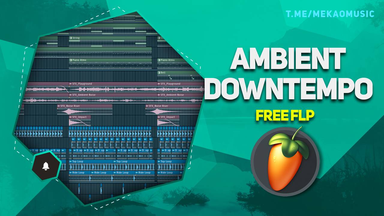 Трек в стиле Ambient/Downtempo на стандартных плагинах в FL Studio 24 + (Бесплатный FLP/Free FLP)