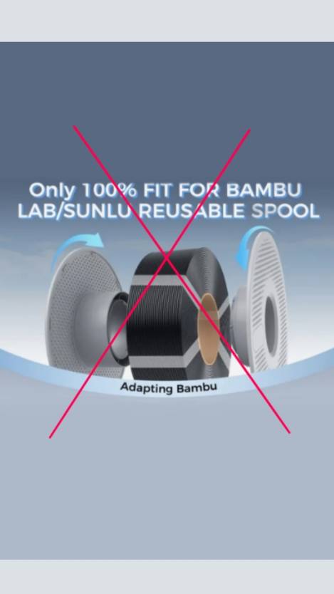 А влезет ли пластик от Creality на катушку Bambu Lab?