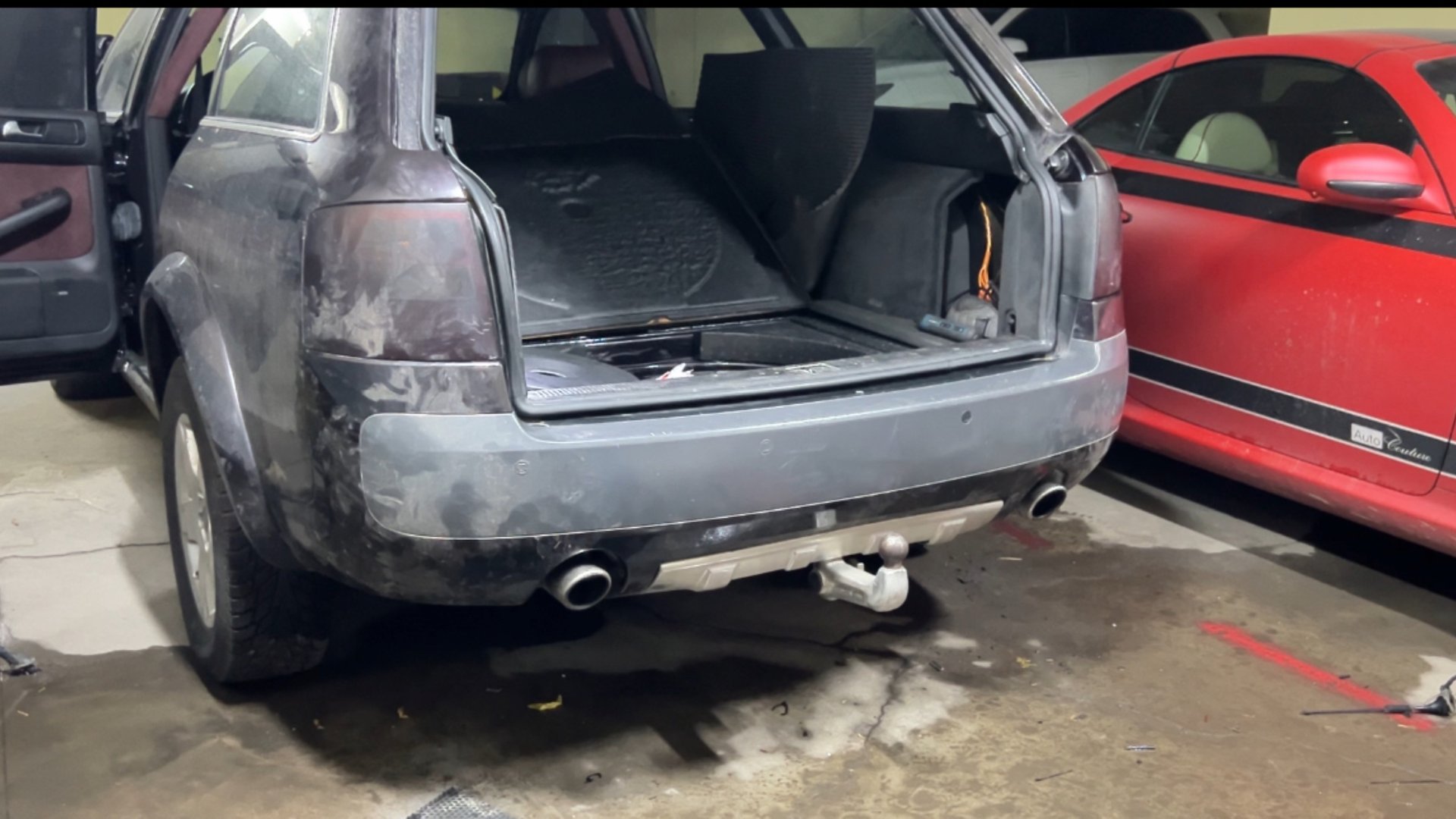 Установка оригинального фаркопа Westfalia на Audi Allroad a6 c5