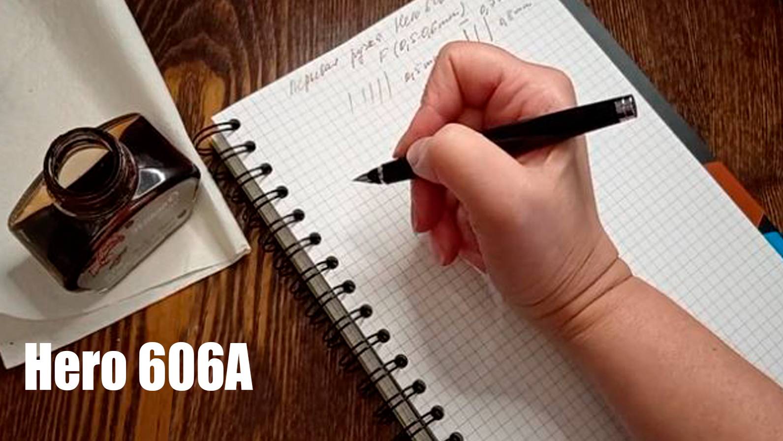 Обзор перьевой ручки Hero 606A в металлическом корпусе.
