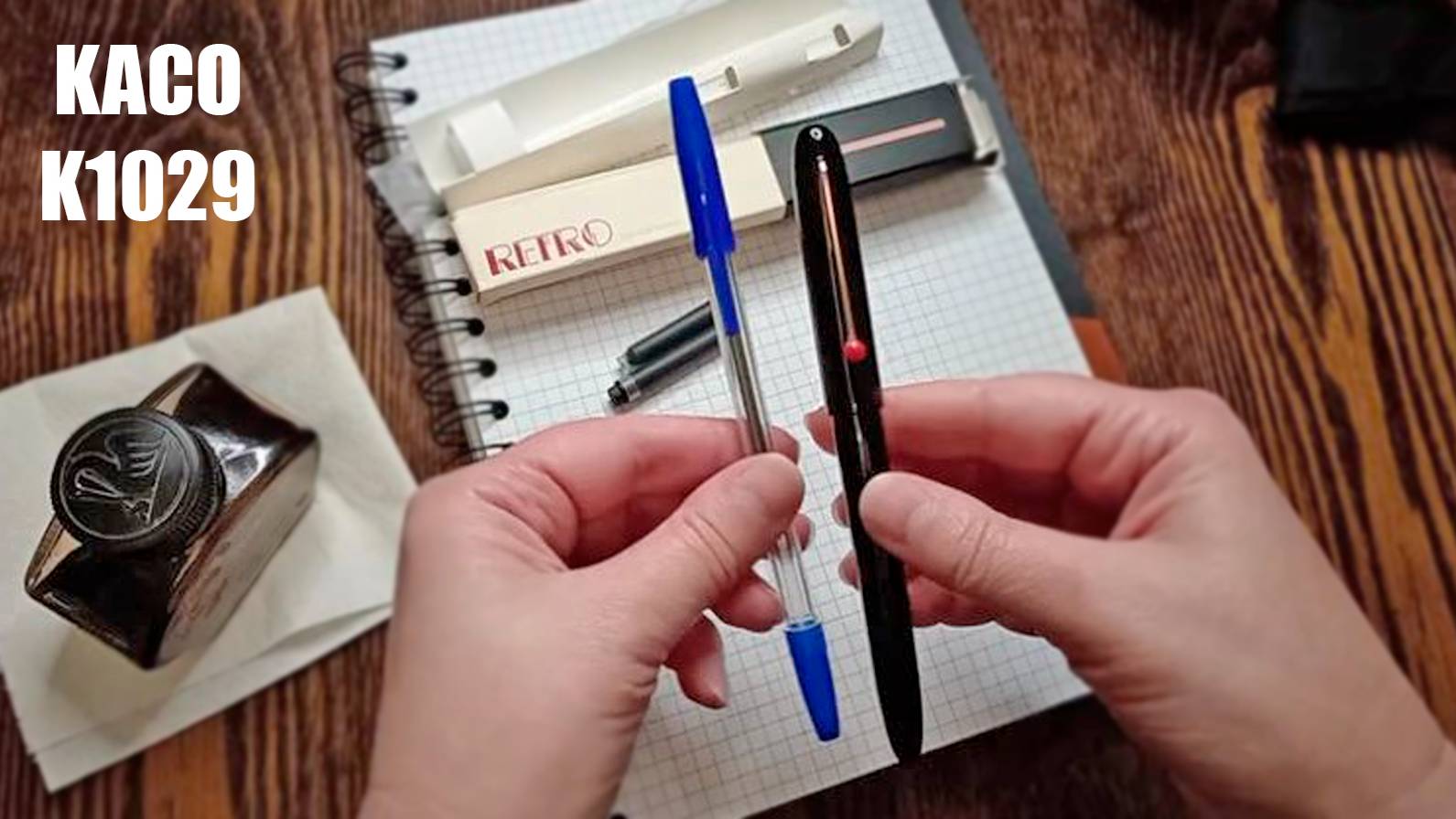 Обзор китайской перьевой ручки КАСО К1029. Перо EF-F