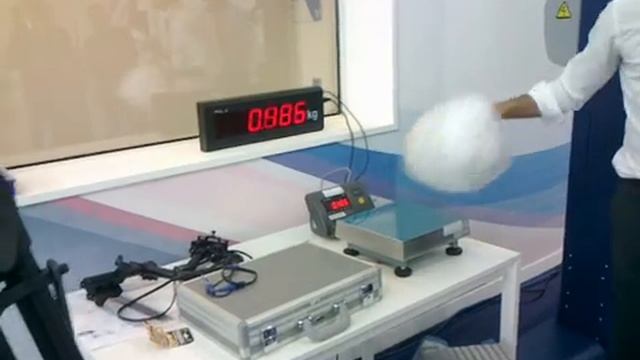 Демонстрация экономии стрейч-плёнки при работе на паллетообмотчике с функцией pre-stretch