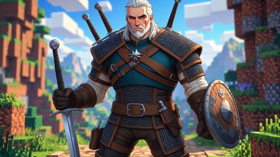 Геральт погружение в сборку OIL Craft в майнкрафте №2 🎮🌑🔥