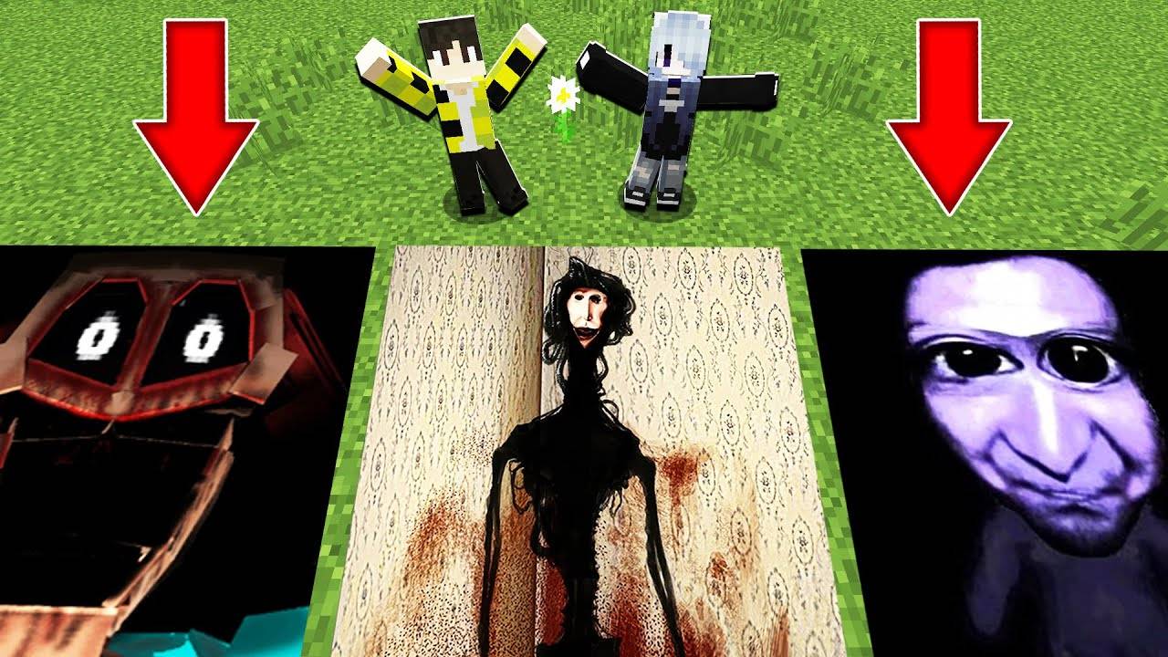 ВЫБЕРИ ПРАВИЛЬНУЮ ЯМКУ МИМИК АО ОНИ САРАНЧА В МАЙНКРАФТ ! AO ONI LOCUST MIMICER STEVE ROBLOX БИТВА