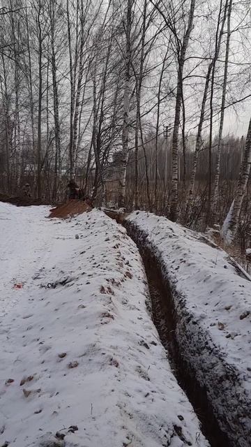 Мини экскаватор А23-М. траншея доя газопровода. часть 2.