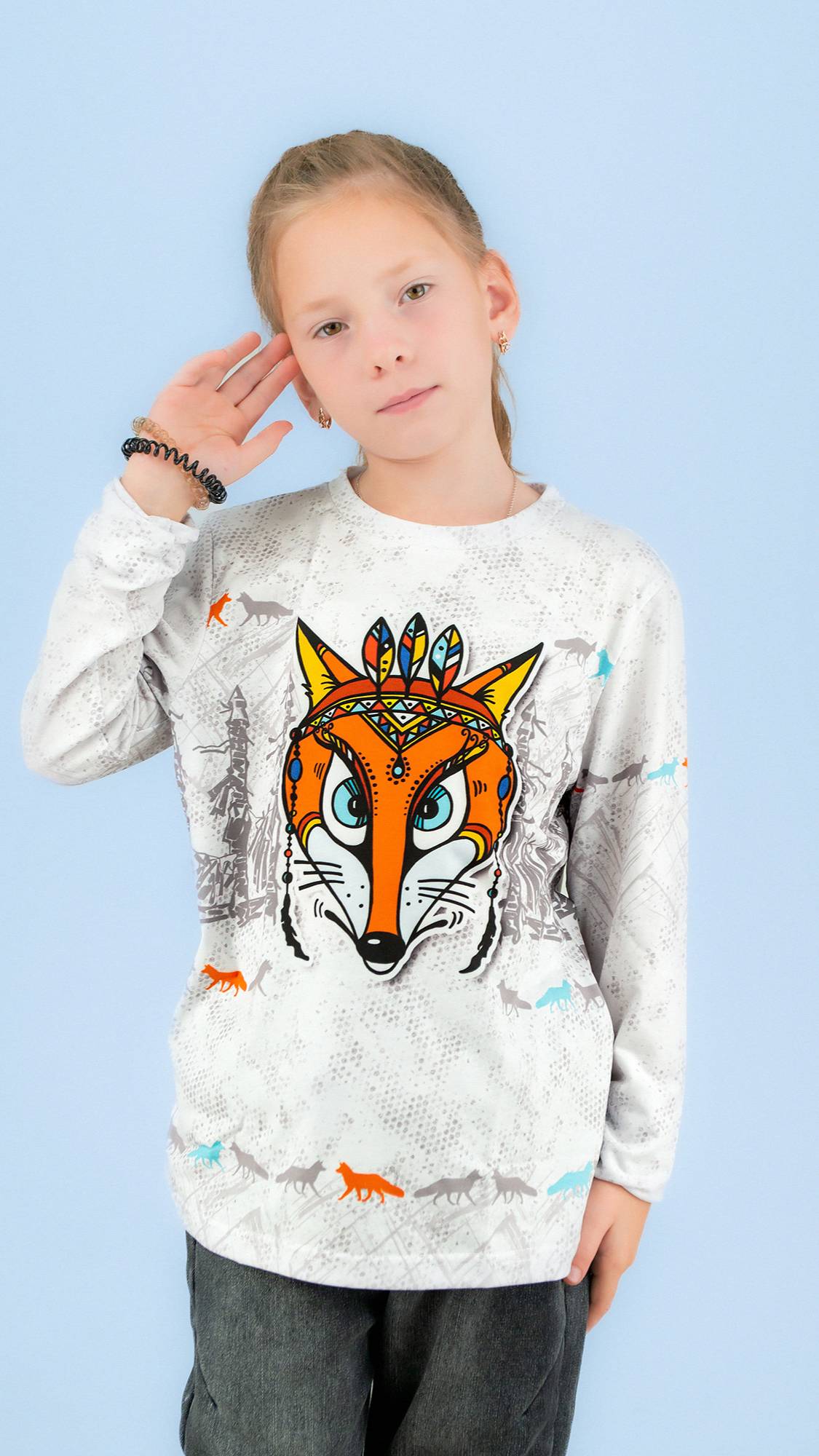 Лонгслив детский ПАТРИКЕЕВНА (белый)