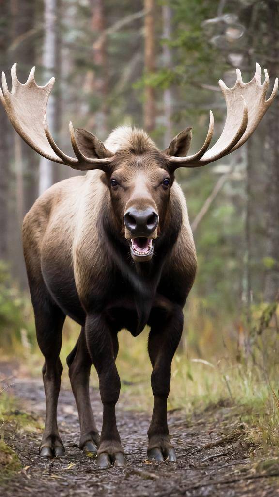 Как кричит лось на гону. Крик лося,рев лося