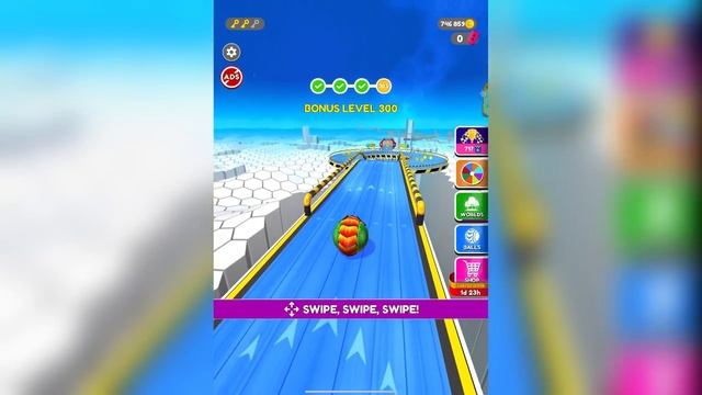 Going Balls  Super Speed run Gameplay New Update Level Race Bonus level 300 Banana frenzy