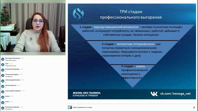 Три стадии профессионального выгорания