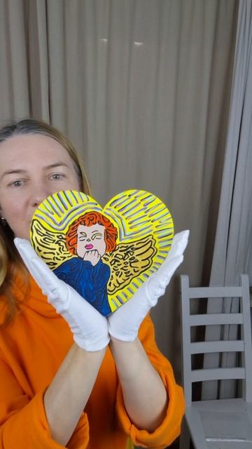 Картина Ангел на холсте, художница Екатерина Мамаева