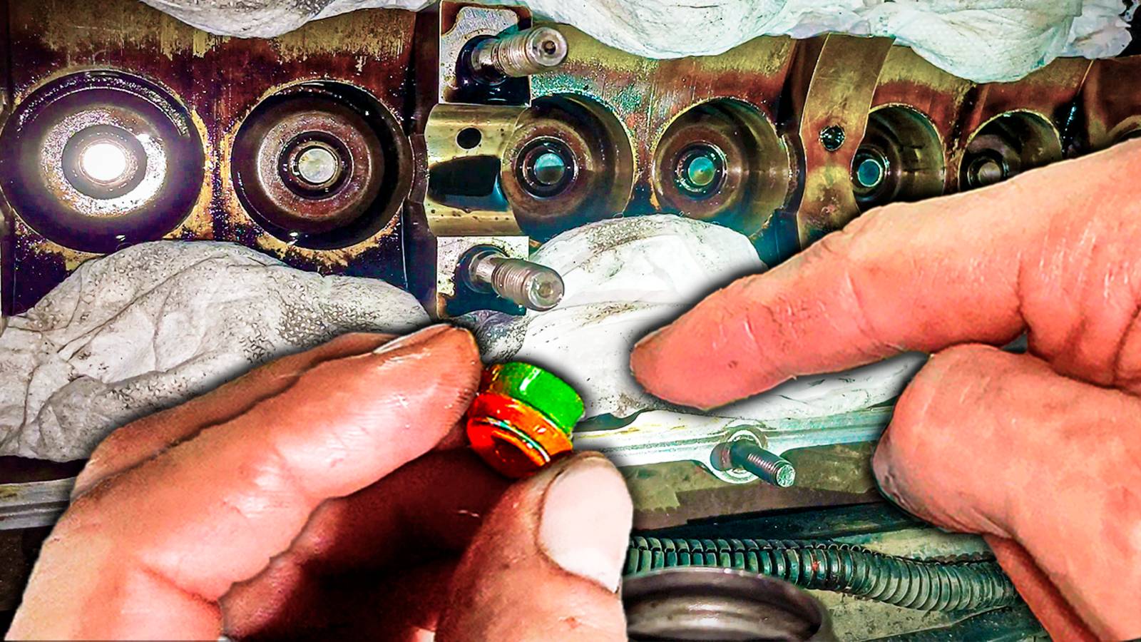 Процесс замены маслосъёмных колпачков — своими руками! | Golf 3