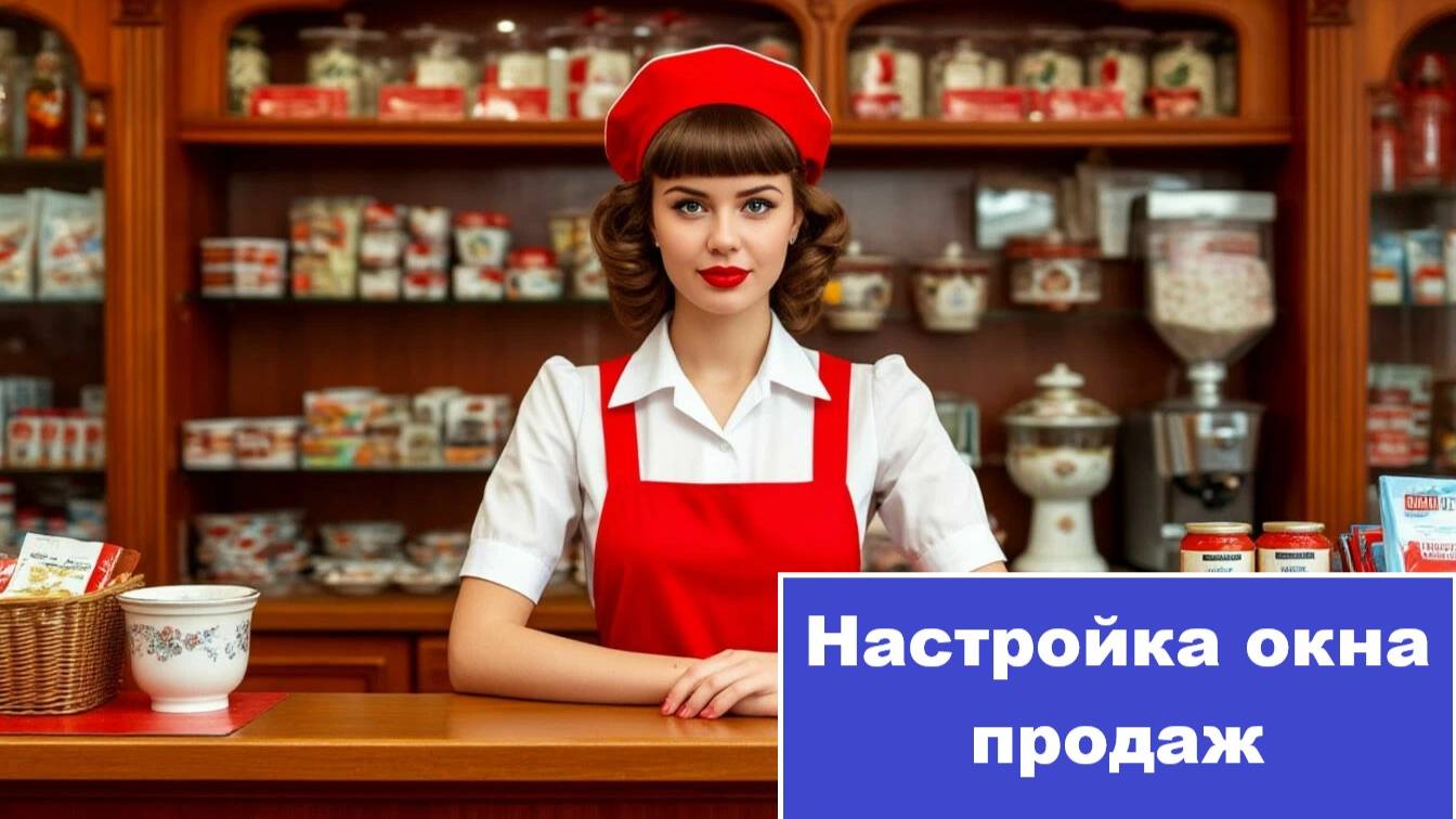 Настройка окна продаж