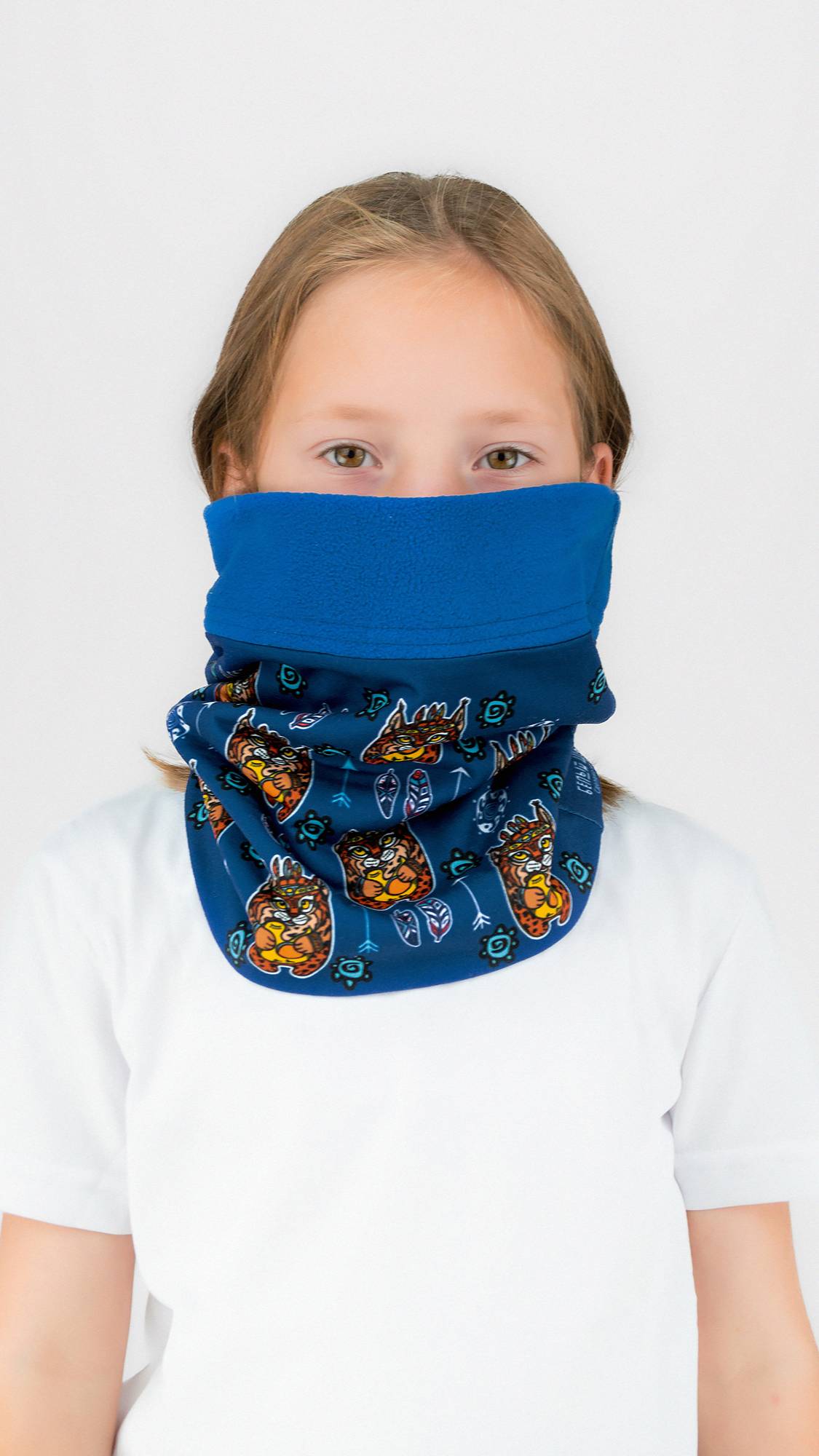 Бафф утепленный РЫСЯ (синий)