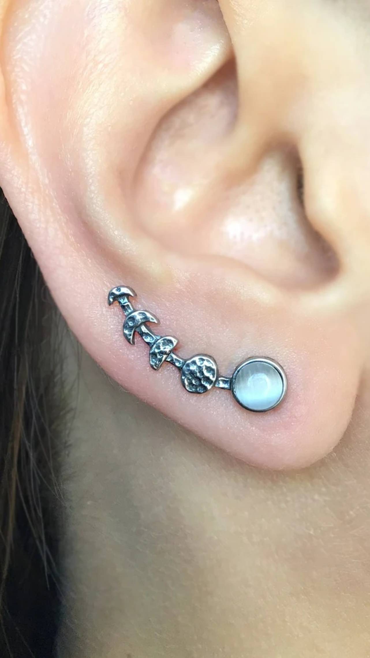 Серьги-клаймберы "Лунные фазы" от StarfallShop