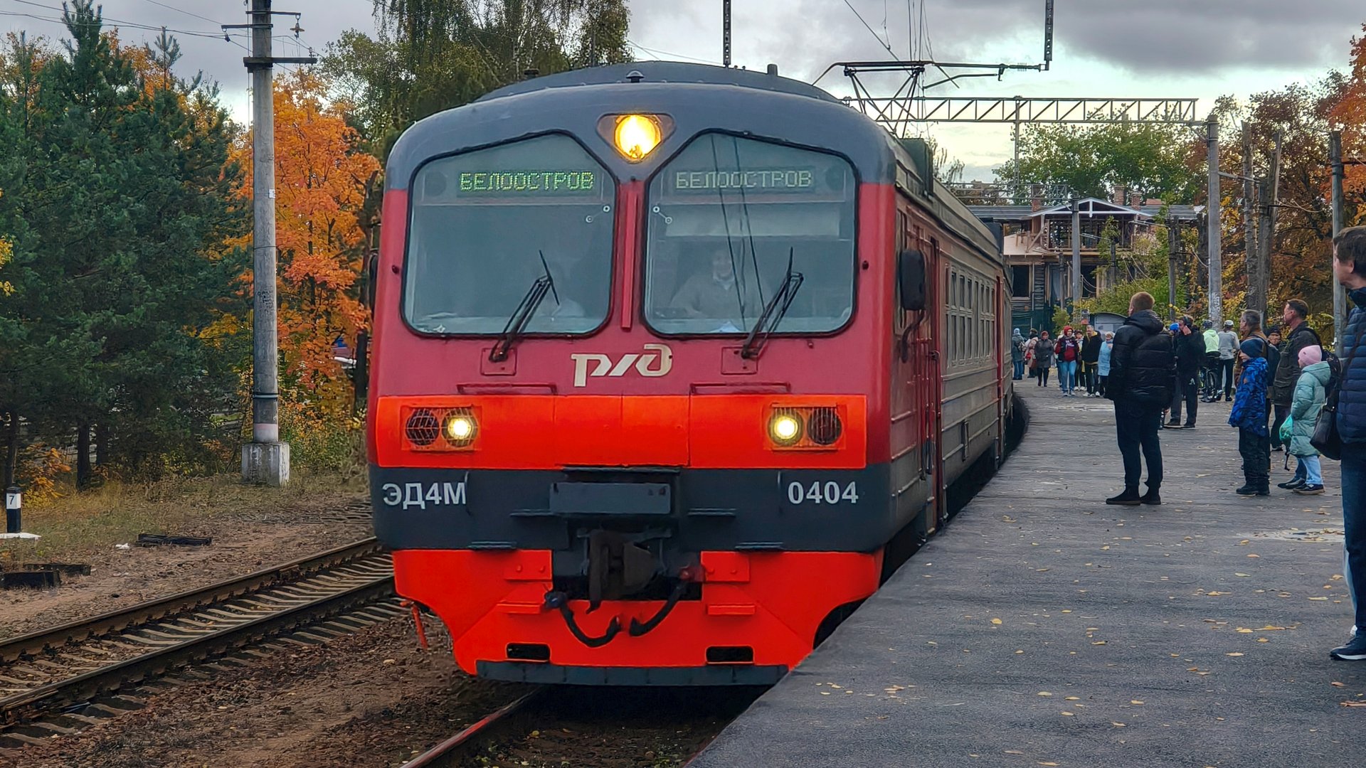 ЭД4М 0404 Сестрорецк - Санкт-Петербург Финляндский (через Парголово)