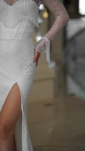 Свадебное платье Иллюзия (2) из коллекции «Only you» 2026 от Marry Mark Glitter