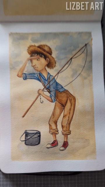 Экспресс обзор скетчбука (ч.1) #tiktok #shorts #art #sketchbooktour #watercolor #lizbet