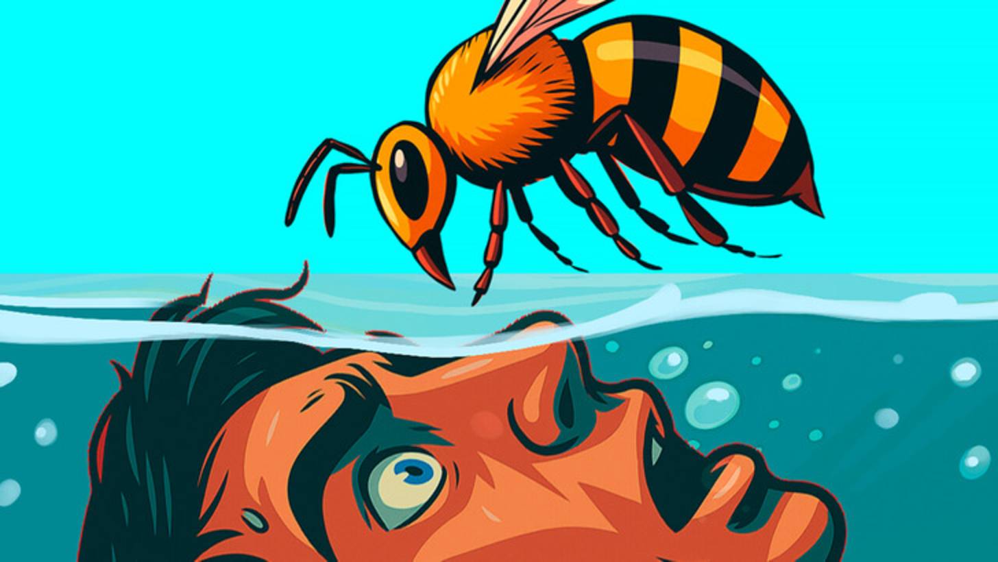 Худшее, что делать при атаке пчёл 🐝 Как спастись