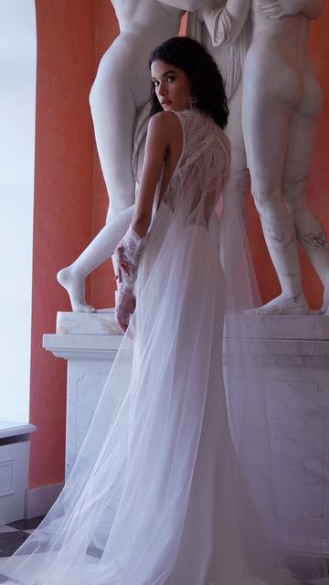 Свадебное платье Имена из коллекции «Aristocratka» 2026 от Tatiana Kaplun