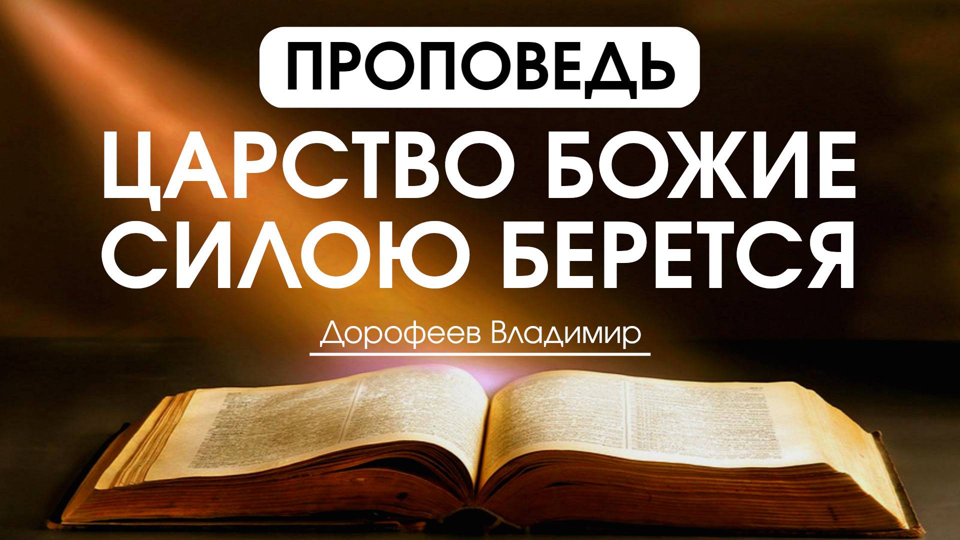 Царство Божие силою берется | Проповедь | Владимир Дорофеев | 14.10.2025