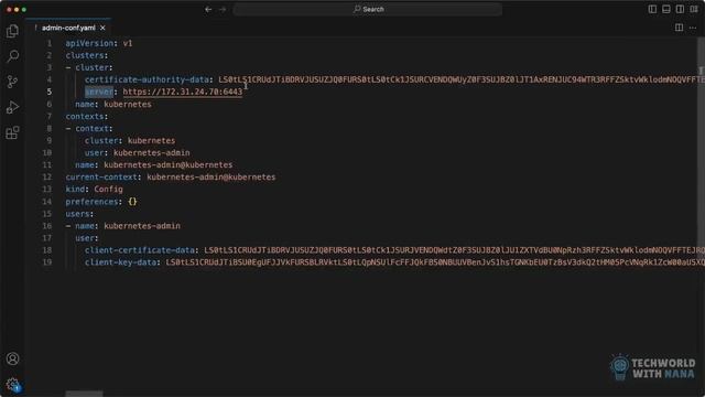 2.11 Connect to cluster (kubeconfig & kubectl)