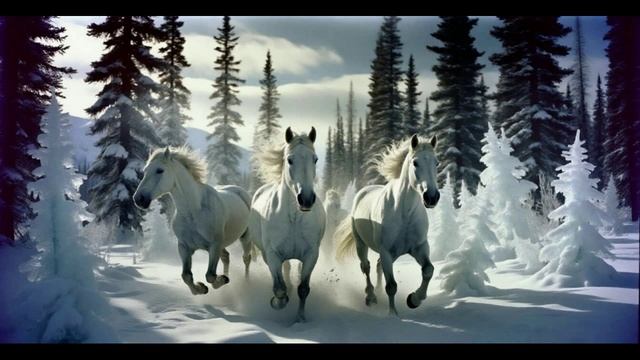 "три белых коня"  Альт-рок, авторская песня, творчество нейросети