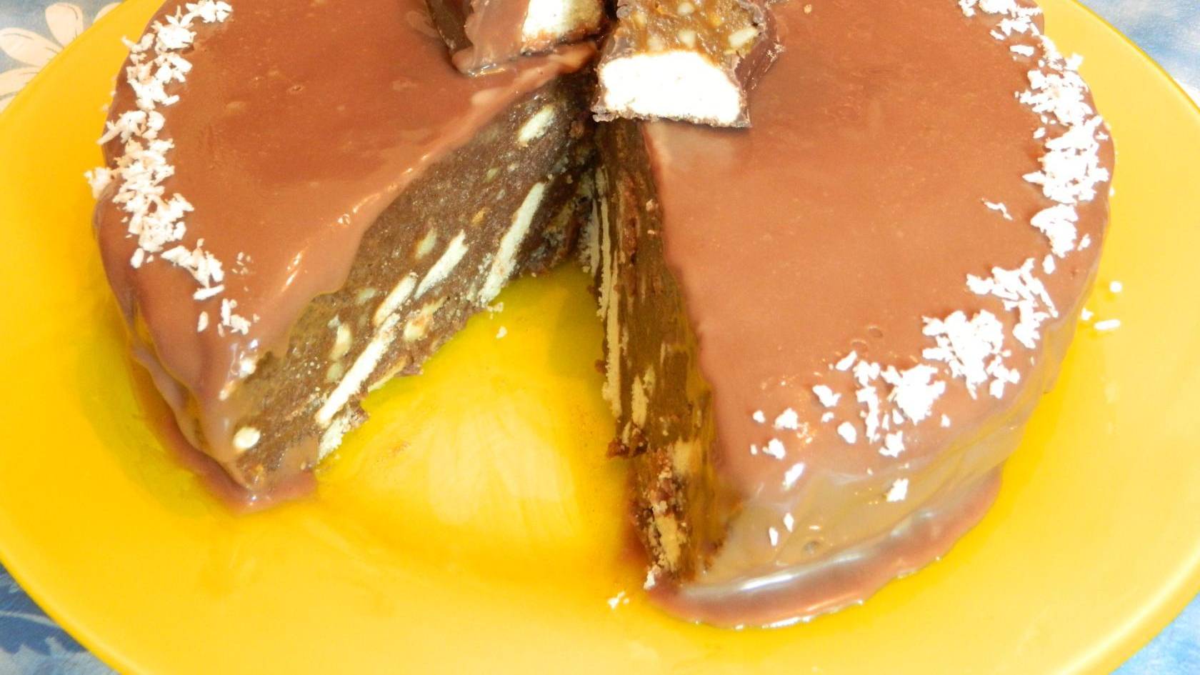 Шоколадный торт без выпечки