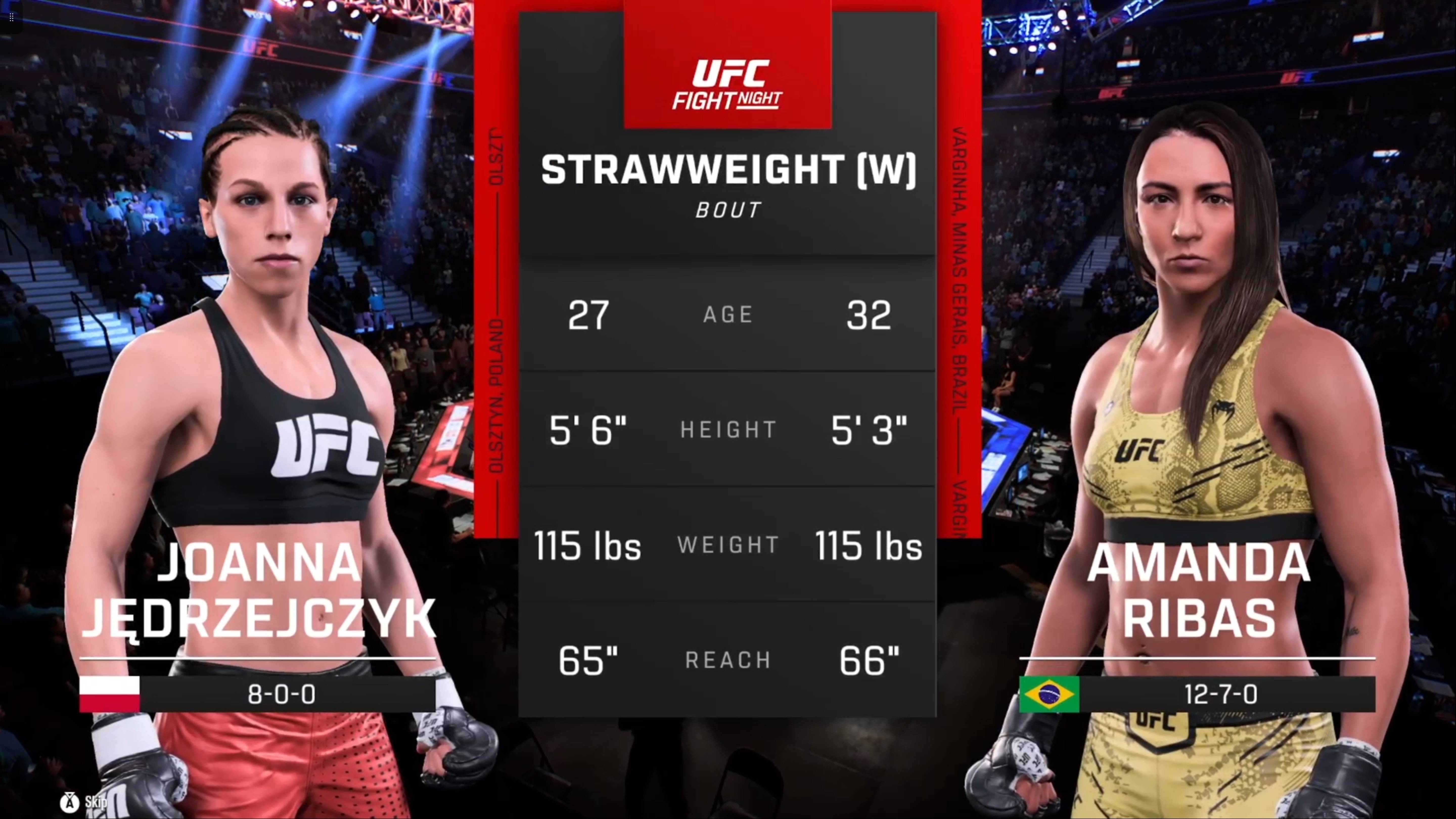 UFC 5 woman Strawweight Joanna Jedrzejczyk (Польша) - Amanda Ribas (Бразилия)