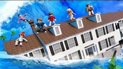 Играю в Roblox в остров  катастрофы