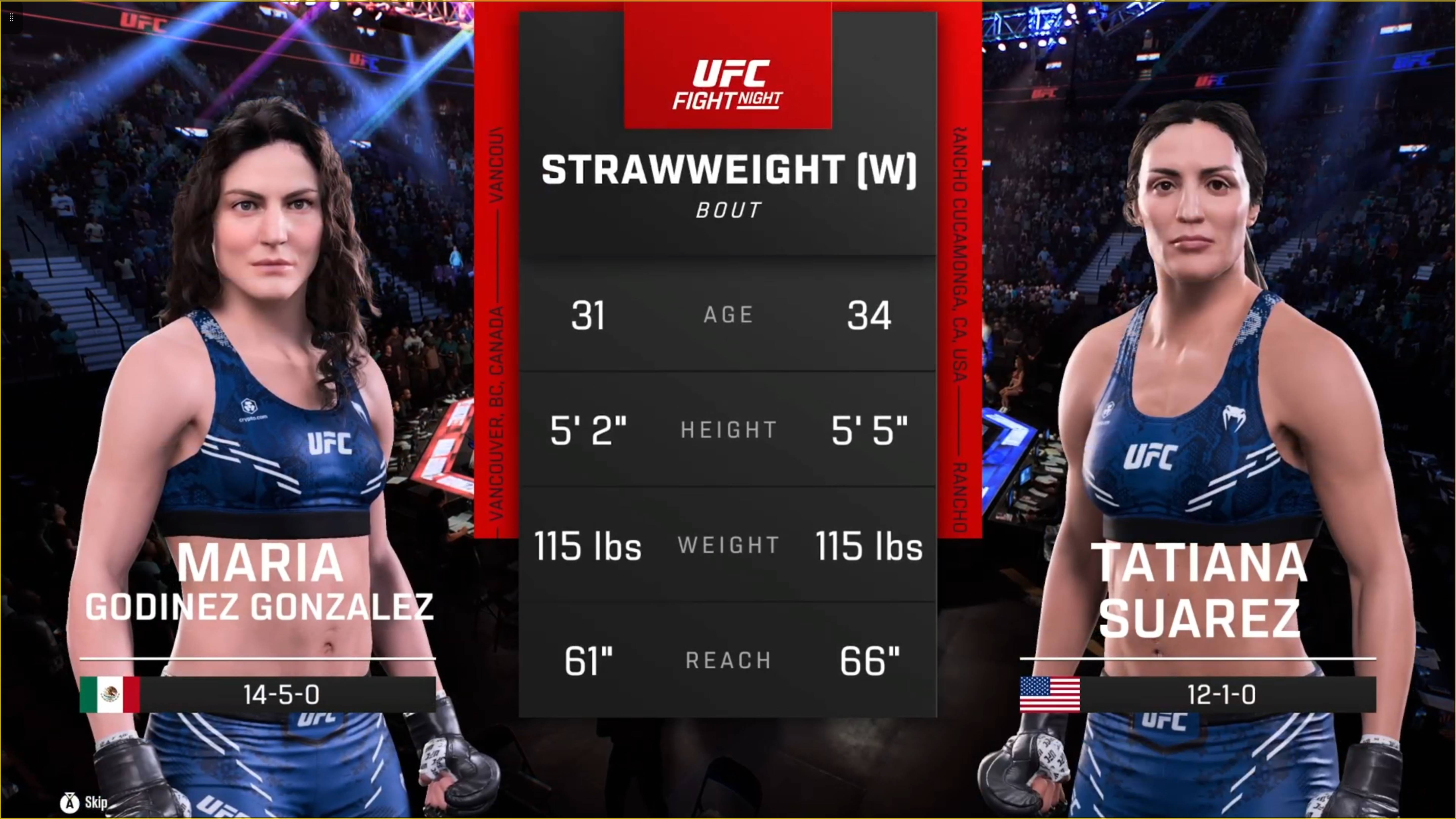 UFC 5 woman Strawweight Maria Godinez Gonzalez (Мексика) - Tatiana Suarez (США)