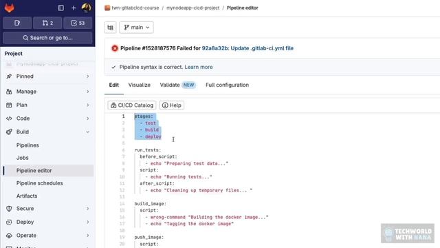 3.4 Stages. Group jobs