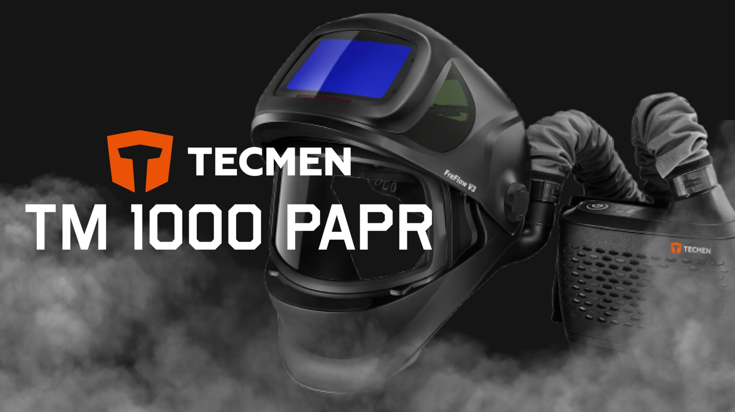 Tecmen TM 1000 PAPR сварочная маска с системой принудительной подачи воздуха