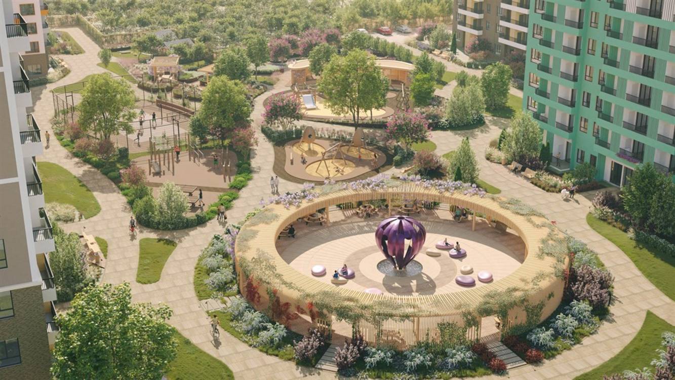 Современный жилой квартал в Крыму