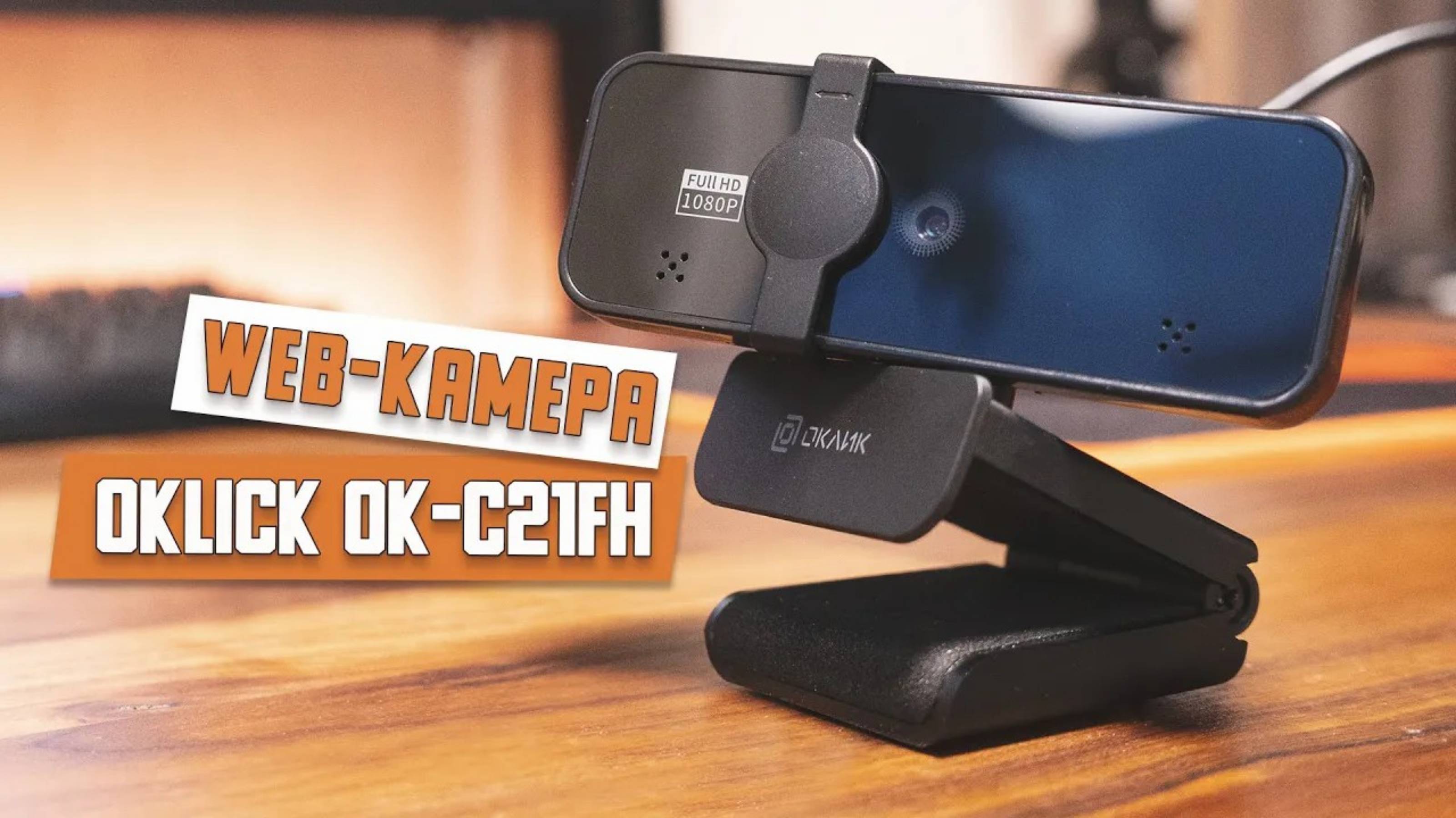 Web-камера Oklick OK-C21FH за 990 рублей. Достойное изображение и ужасный микрофон.
