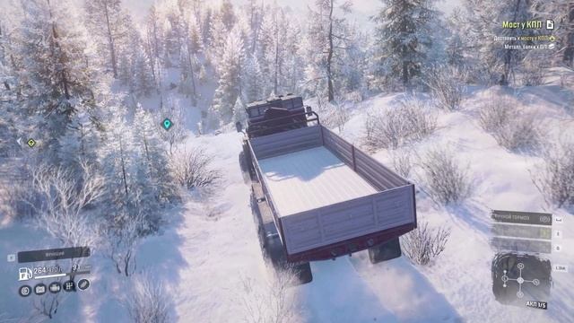 SnowRunner. Амур. Северный щит. Поручение "Мост у КПП".