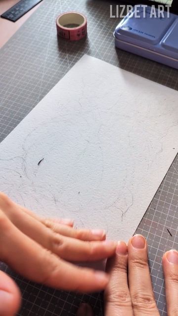 Осенняя тыква и неожиданные трудности🤭#tiktok #shorts #art #painting #watercolor #lizbet #asmr