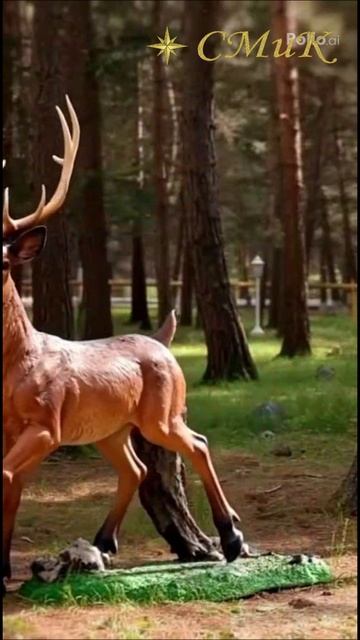 Олень из бетона — живая душа вашего сада