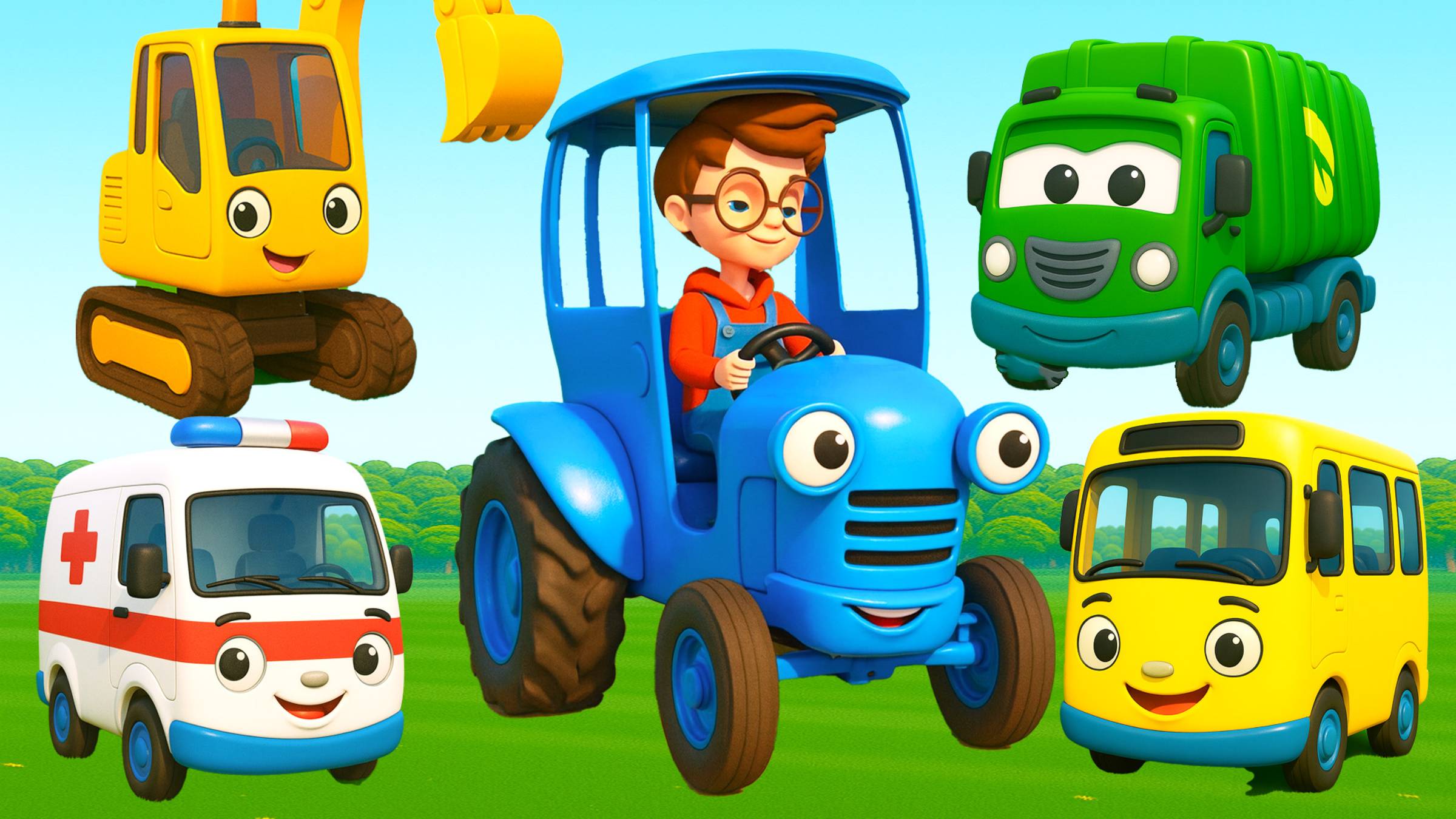 Синий трактор 3 серия Новые приключения - Друзья синего трактора