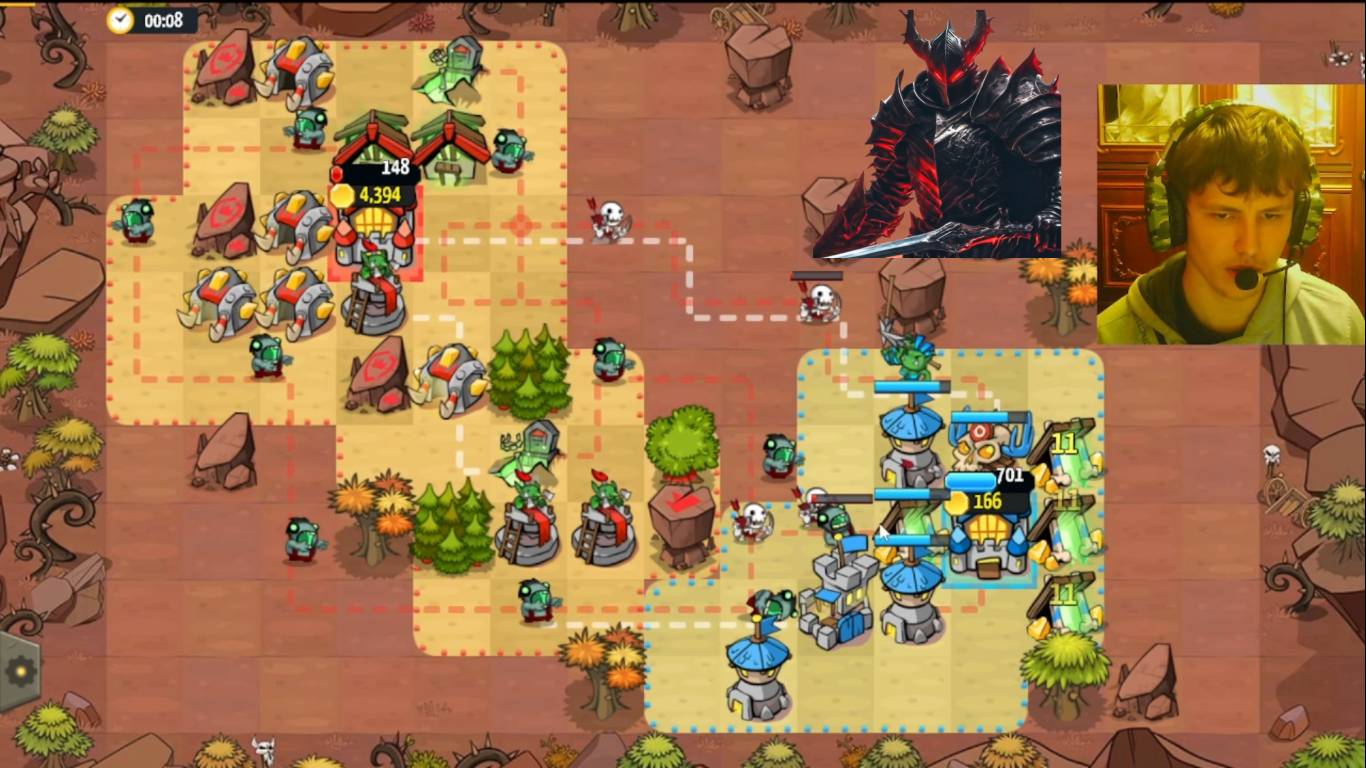 тёмный рыцарь копит карты на прокачку карт в Like A King!. 21 серия.