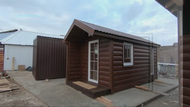 Садовый домик-отделка вагонка. Размеры 5,00*2,45. Высота 2,80