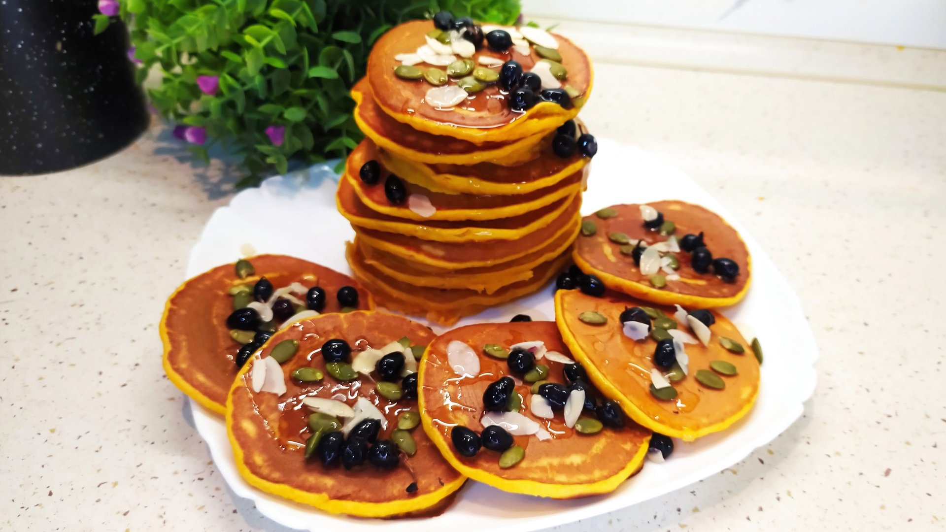 ТЫКВЕННЫЕ🎃 ПАНКЕЙКИ,отличный ЗАВТРАК,за несколько МИНУТ!